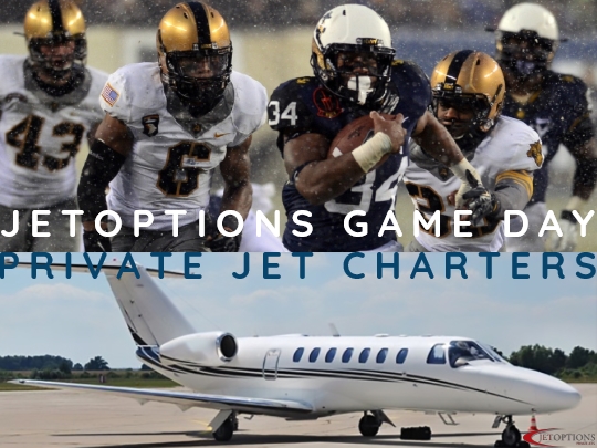 Fly by Private Jet Charter for College Game Day - JetOptions Private Jets